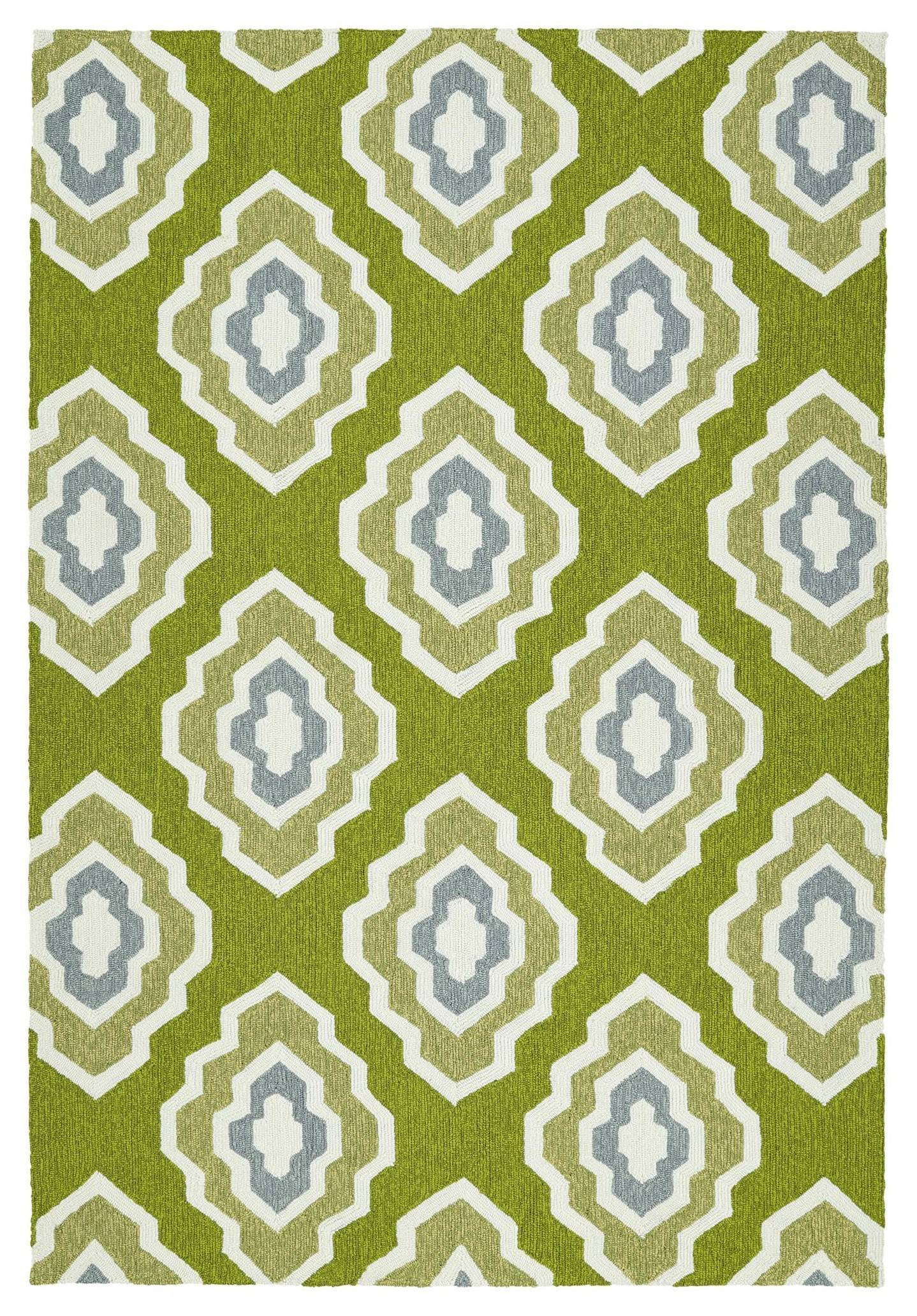 Kaleen Escape Collection Rug, Green, 5'x7'6" - Mediterranean - Outdoor ...