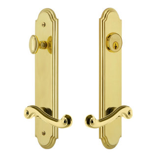 Arc Tall Plate Complete Entry Set, Newport Lever, Left-Handed Lever, 2. ...