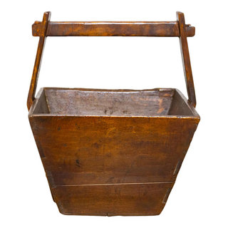 Traditional Asian Wooden Basket - Asian - Baskets - by De-cor | Houzz