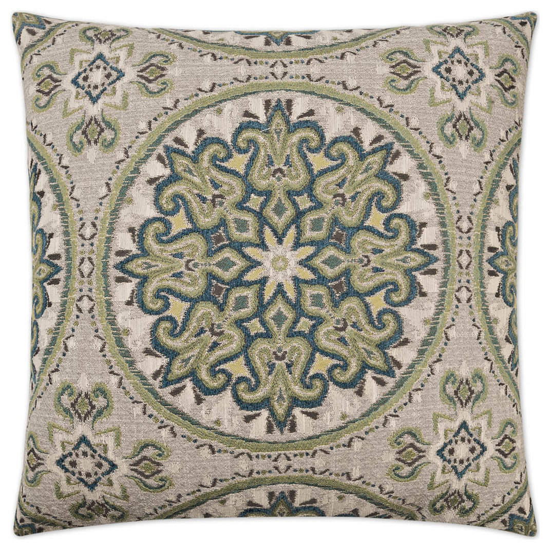 Akola Pillow - Azure, 24" x 24" - Contemporary - Decorative Pillows ...