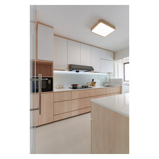Muji 4 Room HDB BTO - Kitchen - Singapore - by D.minex | Houzz