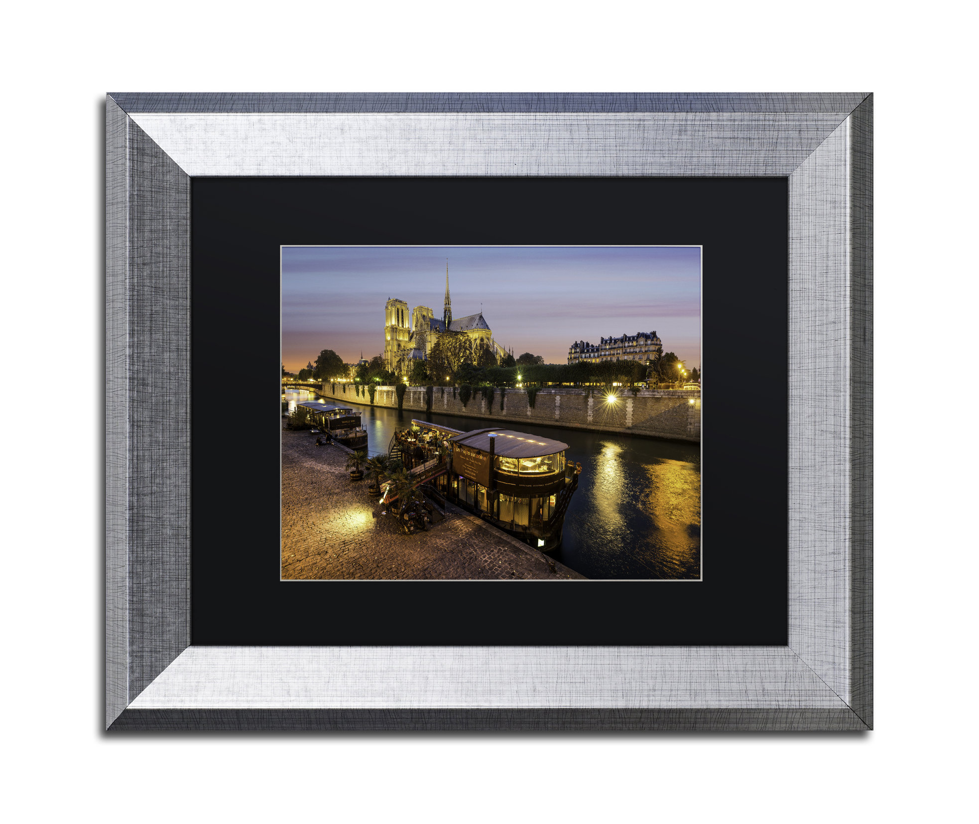 Mathieu Rivrin 'Notre Dame de Paris in Colors' Matted Framed Art, 11x14 ...