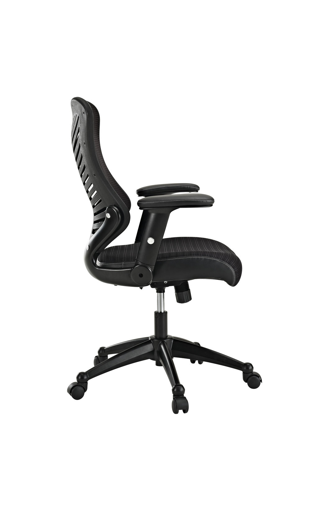 Computer Work Desk Chair, Black, Home Office, Contemporary Modern ...