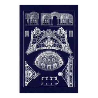 "Cross Vaults of the Renaissance (Blueprint)" Print by J. Buhlmann, 14 ...
