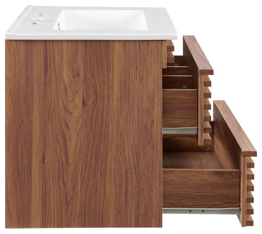 Render 24 Wall-Mount Bathroom Vanity - Contemporary - Bathroom Vanities ...