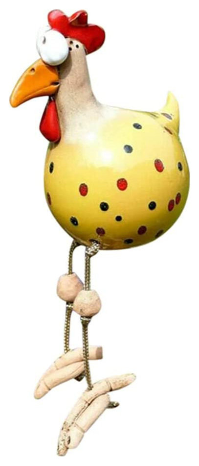 Cute Resin Plug Chicken Sculpture - Contemporary - Garden Statues And ...