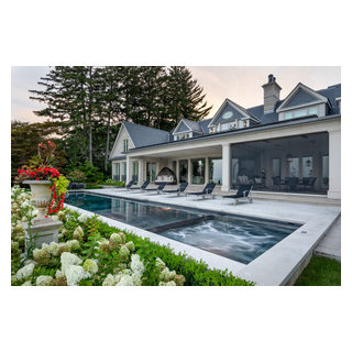The Elegance of Lakeside Simplicity - Transitional - Swimming Pool ...