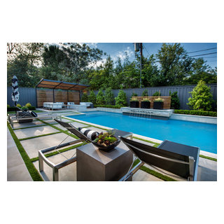 Preston Hollow Modern Pool + Outdoor Living - Modern - Dallas - by Pool ...