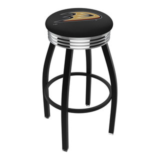 Holland L8B3C Anaheim Ducks 25" Swivel Counter Stool - Black/Chrome ...