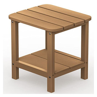 SERWALL Double Adirondack Side Table End Table - Transitional - Outdoor ...