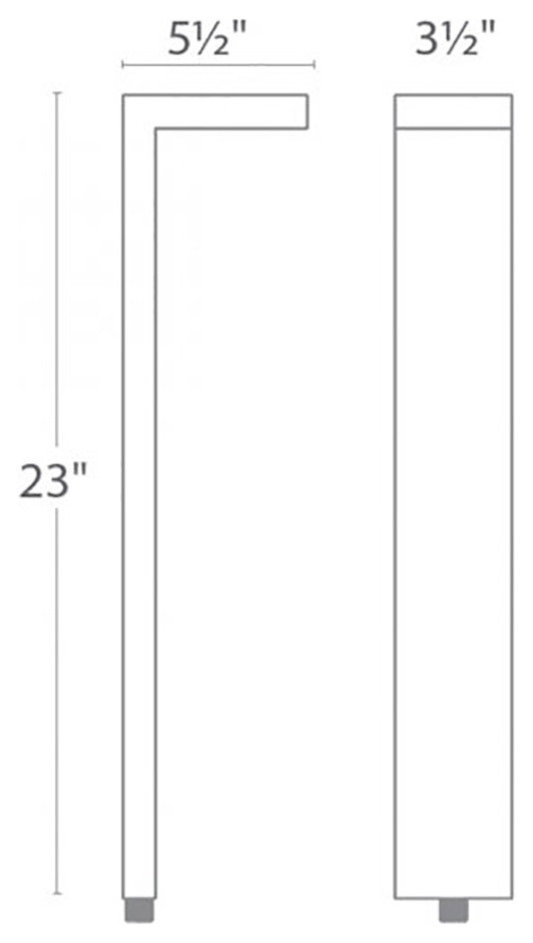 Ledge LED 12V Path-Light 2700K, Black - Modern - Path Lights - by ...