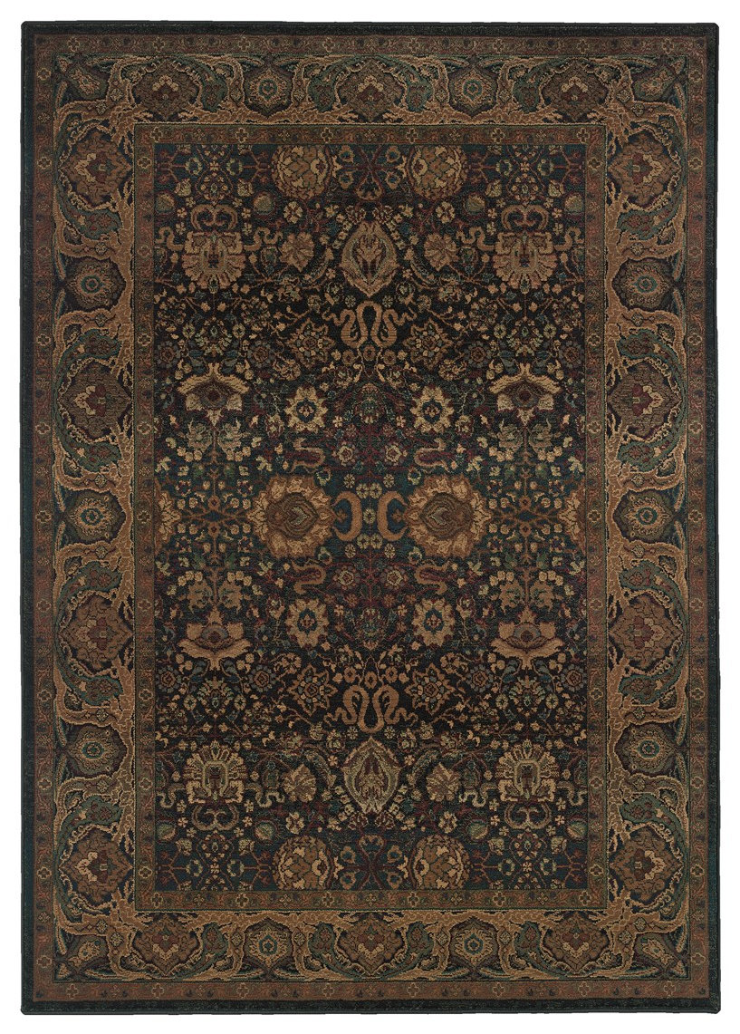 Oriental Weavers Sphinx Kharma Traditional Blue Rug, 2'3"x7'6 ...