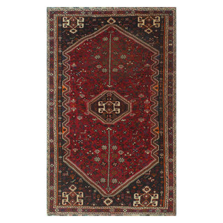 Fine Vintage Distressed Belleza Red Rug, 5'2 x 8'4 - Southwestern ...