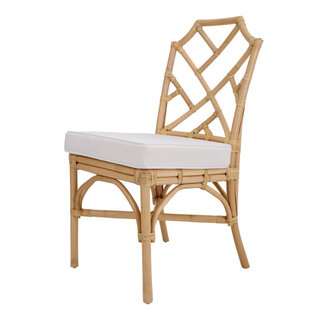 Kara Rattan Dining Side Chair, Set of 2 - Tropical - Dining Chairs - by ...