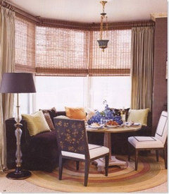 Maximize seating in small, uniquely shaped living room