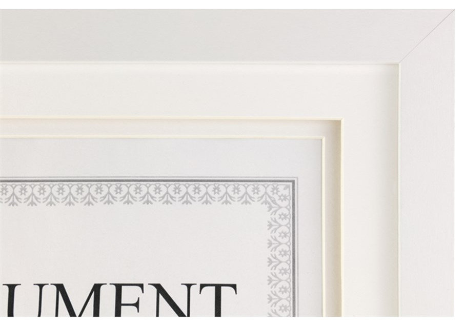 Pemberly Row Contemporary Morgan Frame 10.5" x 13" White Engineered ...