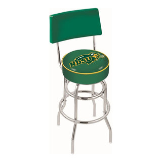 Holland L7C4 North Dakota State 25" 2-Ring Counter Stool -Chrome/Green ...