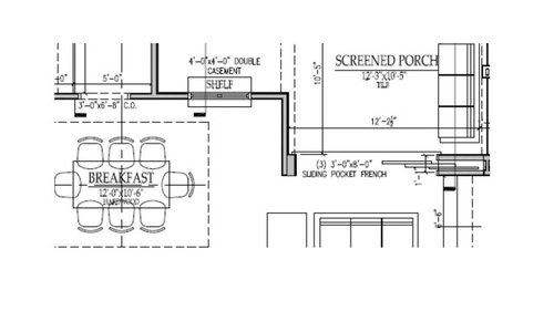 Ideas for pass-through window to screened porch