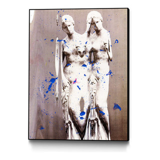 "Self Divided II" Art block Framed Canvas, 22"x28" - Contemporary ...