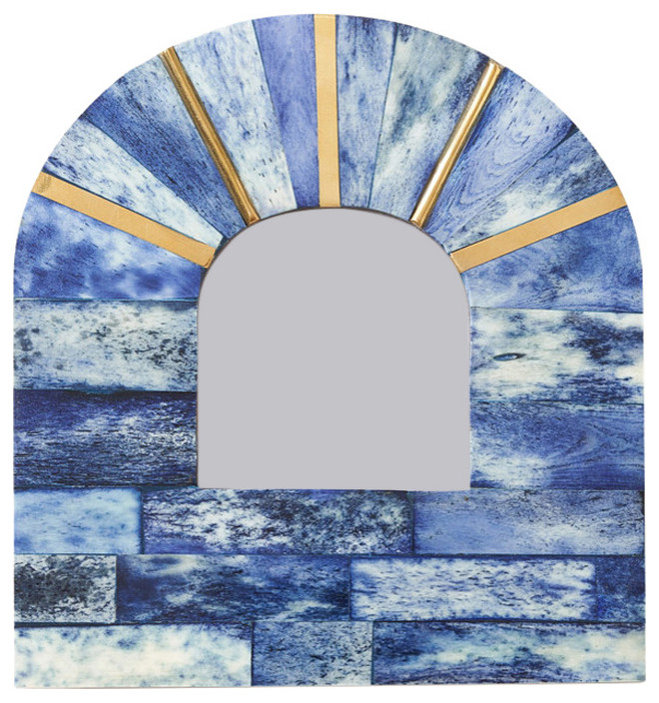 Artemis Indigo Arch 3"x3" Picture Frame Hand Carved Bone - Contemporary ...