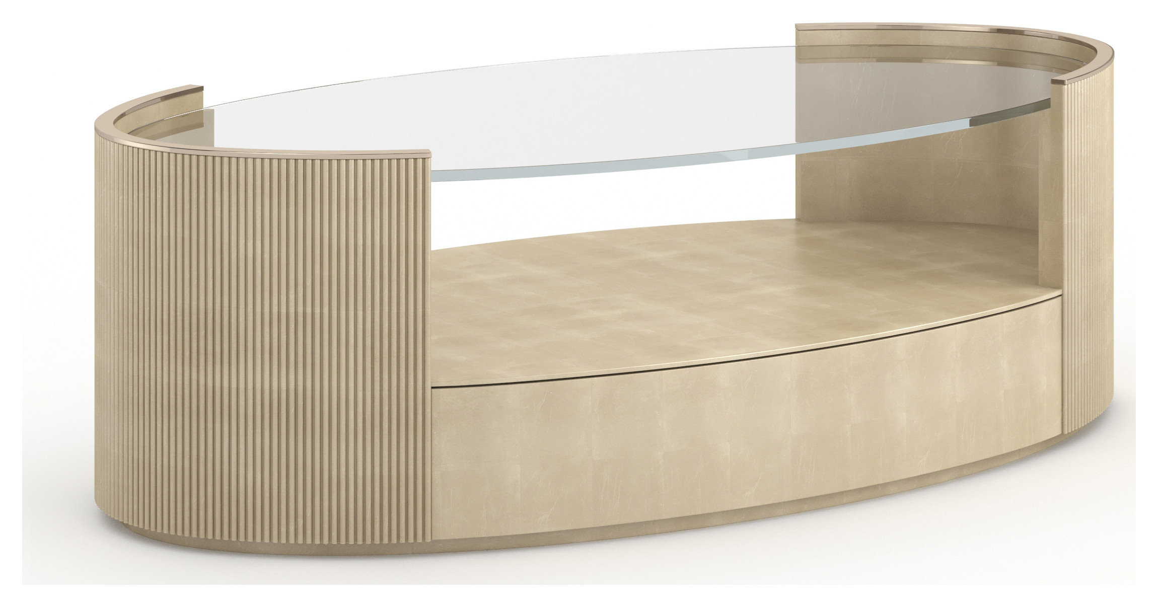 Love Oval Cocktail Table Oracle - Transitional - Coffee Tables - by ...