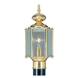 Outdoor Basics Outdoor Post Head, Polished Brass - Traditional - Post ...