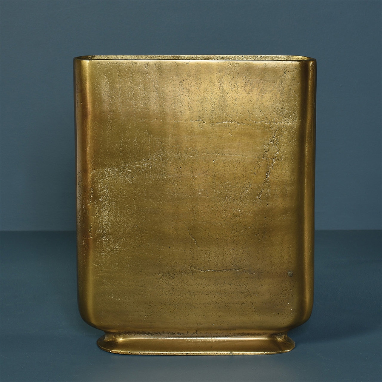 Cast Metal Minimalist Brass Gold Thin Vase | Geometric Tall 16" Modern ...