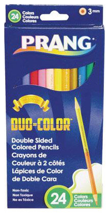 Duo-Color Colored Pencil Sets, 3 mm, 2B, #1, Assorted Lead/Barrel ...
