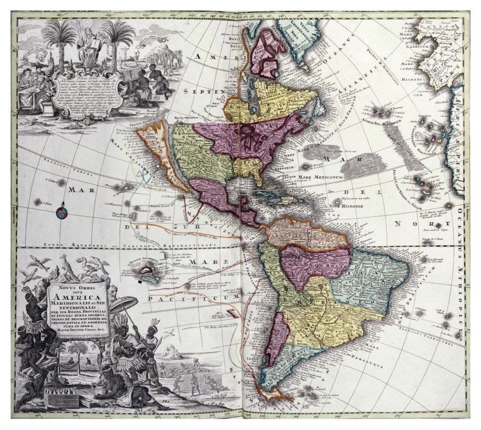 "Atlas Geographicus" Digital Paper Print by Georg Matthaus Seutter, 18 ...