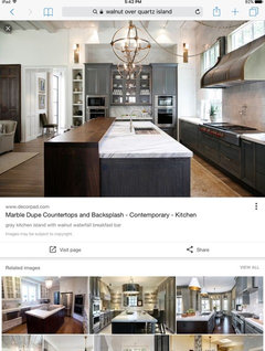 flat kitchen island, or step up island?!