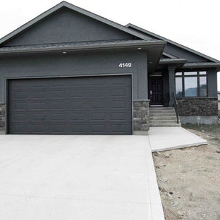 75 Most Popular Black Render House Exterior Design Ideas for August ...