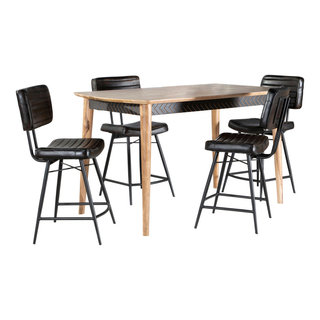 Partridge 5-piece Counter Dining Set Sheesham and Espresso - Dining ...