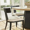 Lamu Dining Table, Natural and Black - Transitional - Dining Tables ...
