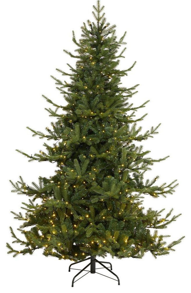 6 Swedish Fir Christmas Tree / 350 Warm White LED Lights/ 963 Bendable ...