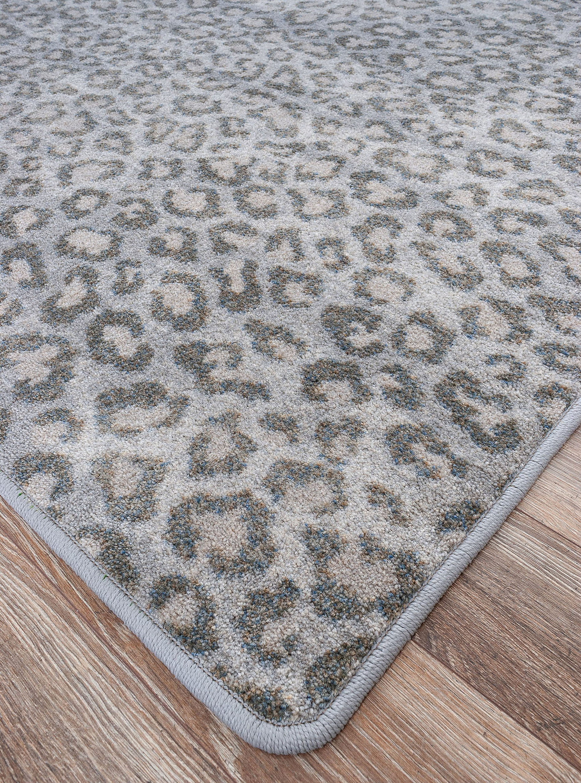 Snow Leopard, Gray, 5'x8', 5'x8' - Contemporary - Area Rugs - by ...