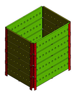 Simple Stackable Compost Bin from Pallets Collars