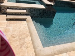 Lueders limestone pool coping - is this normal?