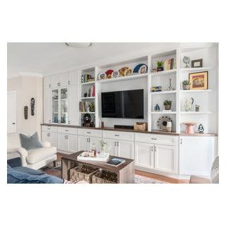 Transitional Philly Row Home Renovation - Transitional - Family Room ...