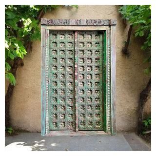 Old World Elements Design And Architecture - Midcentury - Home Office ...