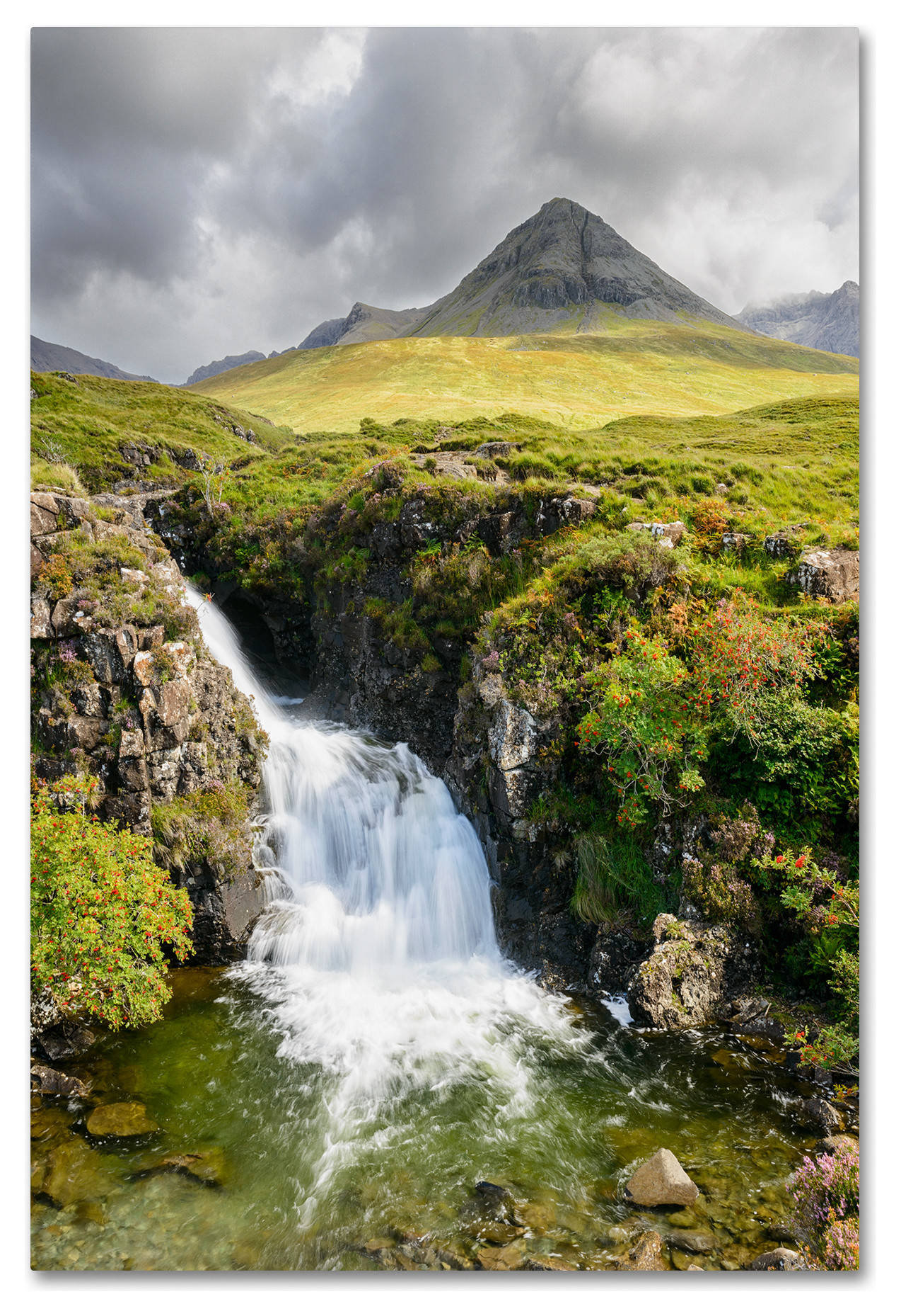 Michael Blanchette Photography 'Waterfall' Canvas Art, 12"x19 ...