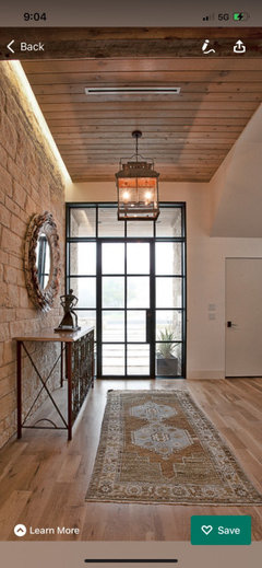Old World Tuscan look of textured walls, ceilings