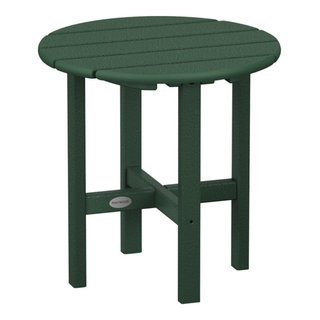 Polywood Round 18" Side Table - Contemporary - Outdoor Side Tables - by ...