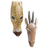 2-Piece Jaguar And Gemsbok Masks - Contemporary - Wall Sculptures - by ...