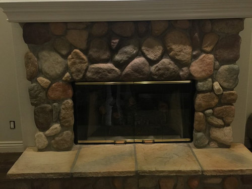 Help me with my stone 90s fireplace
