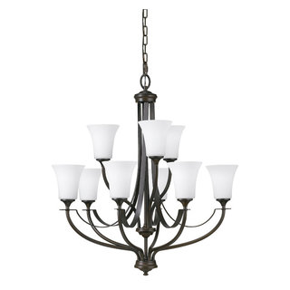 Feiss 9-Light Multi- Tier Chandelier - Traditional - Chandeliers - by ...