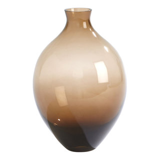 Amphora Glass Vase, Topaz, Small - Contemporary - Vases - by GLOBAL ...