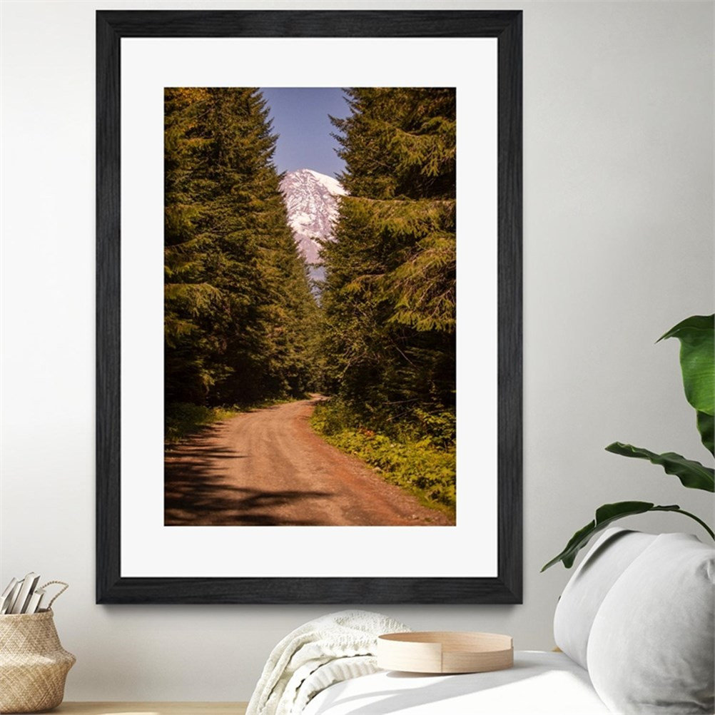 Giant Art 24x36 The Chosen Path Matted and Framed in Pink - Rustic ...