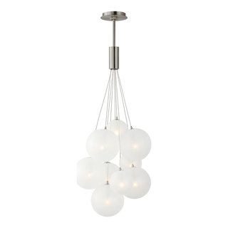 Burst LED Pendant in Satin Nickel - Contemporary - Pendant Lighting ...