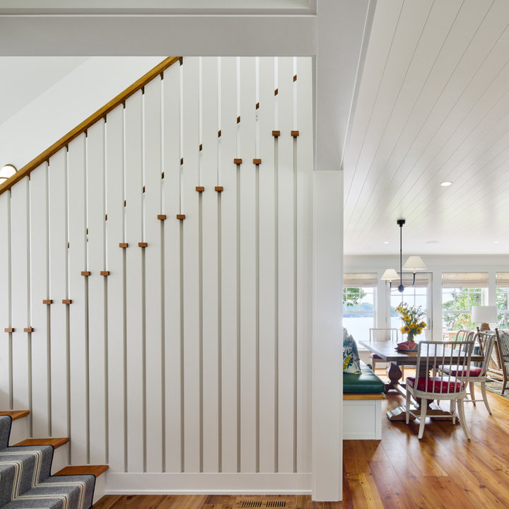 75 Beautiful Staircase with Tongue and Groove Walls Ideas and Designs ...