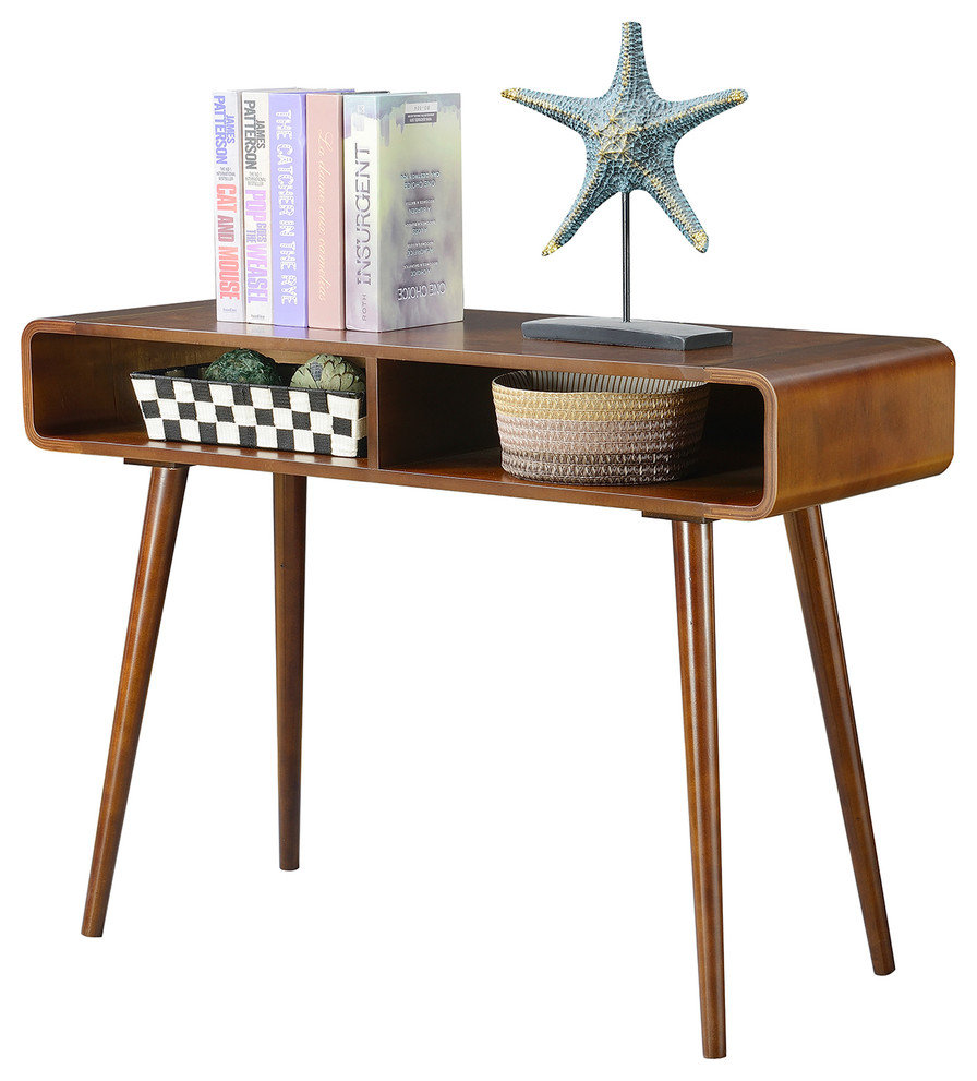 Convenience Concepts Napa Valley Console Table in Espresso Wood Finish ...